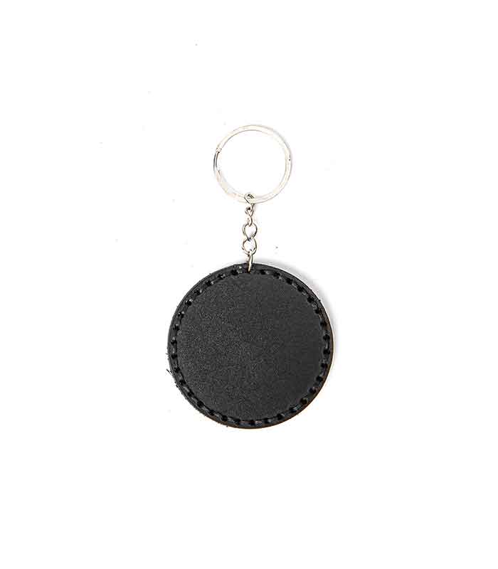 Circle Keychain - Viola Art Gallery | Genuine leather